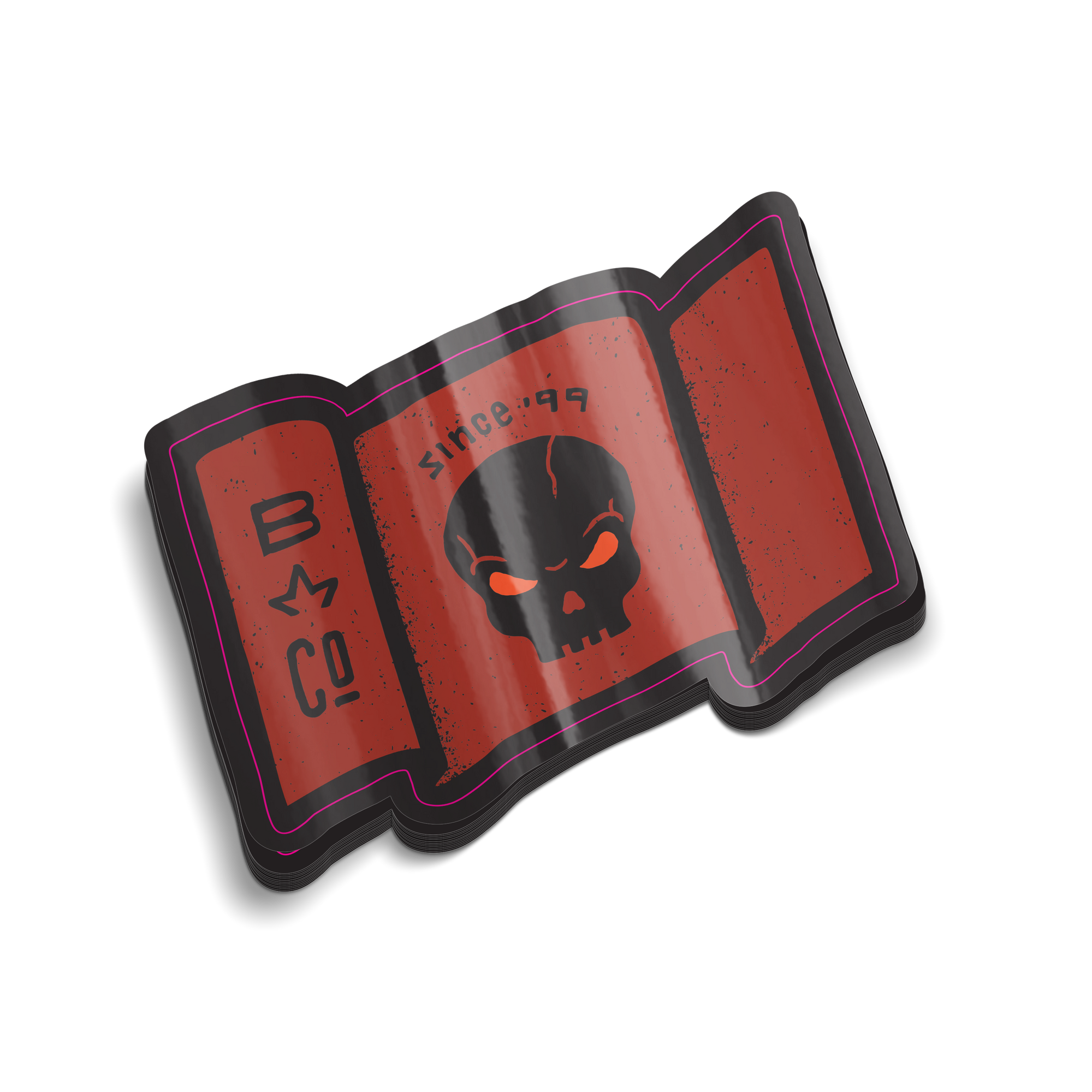 BIKE CO Skull Sticker