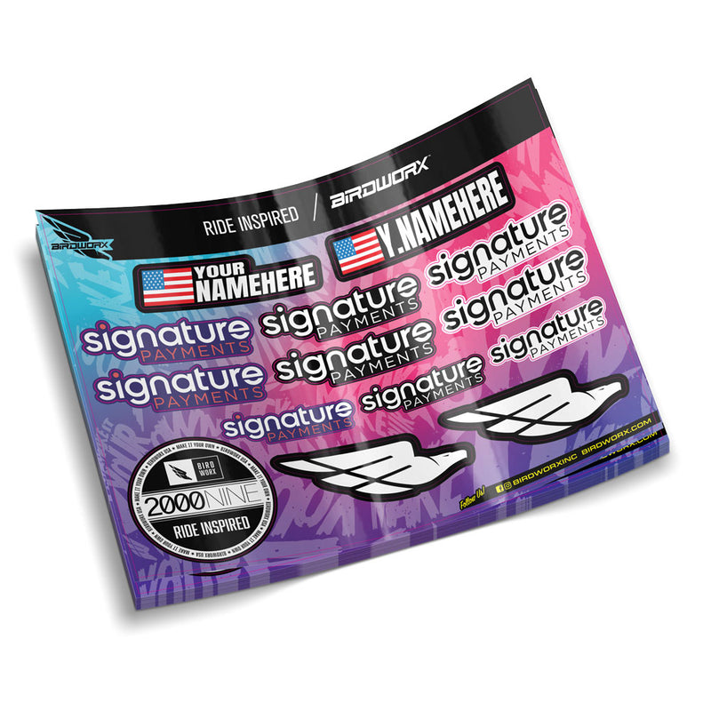 SIGNATURE PAYMENTS Name Plates